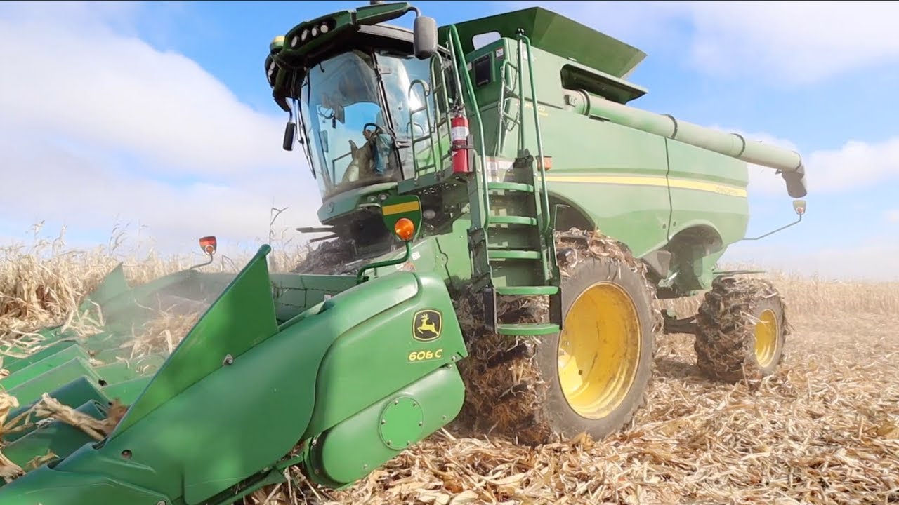 Helping A Neighbor Finish Harvest!! - YouTube