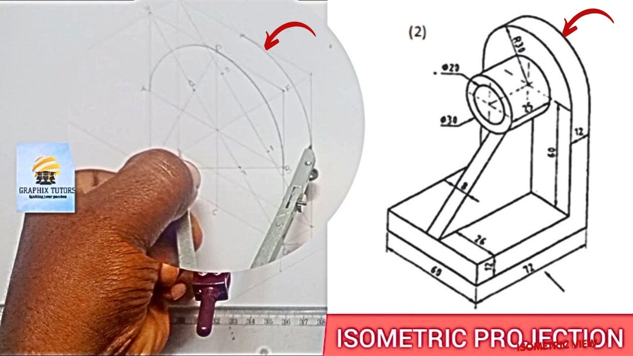 CIRCLES SEMI CIRCLES AND CYLINDERS IN ISOMETRIC PROJECTION. - YouTube