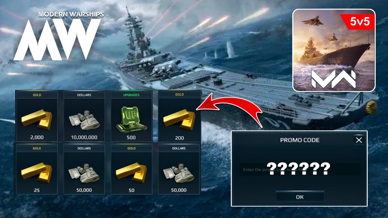 2 New Modern Warships promo codes 2022 December | Modern warships promo codes | Modern warships ...