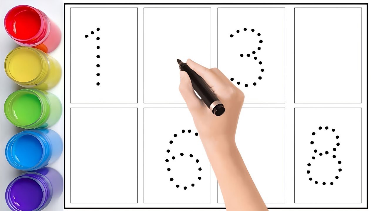 Learning the Alphabets and Numbers || Cplouring for Numbers with toys ...