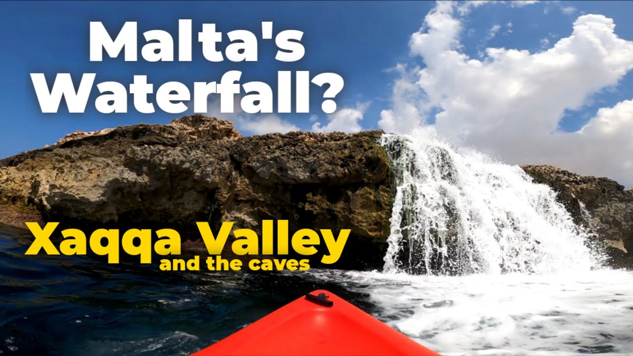 Kayaking the Xaqqa Seacliffs the Caves and a waterfall - YouTube
