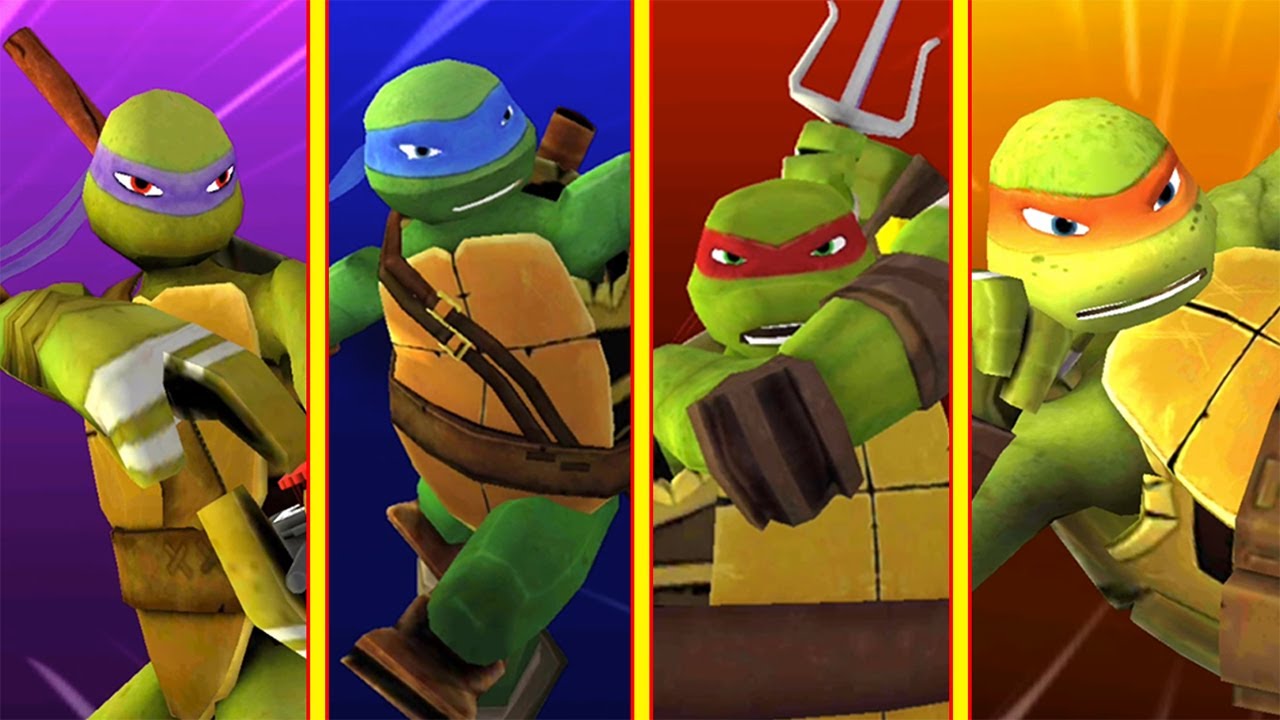 TMNT Legends Leo, Donnie, Raph, Mikey Nick Team - YouTube