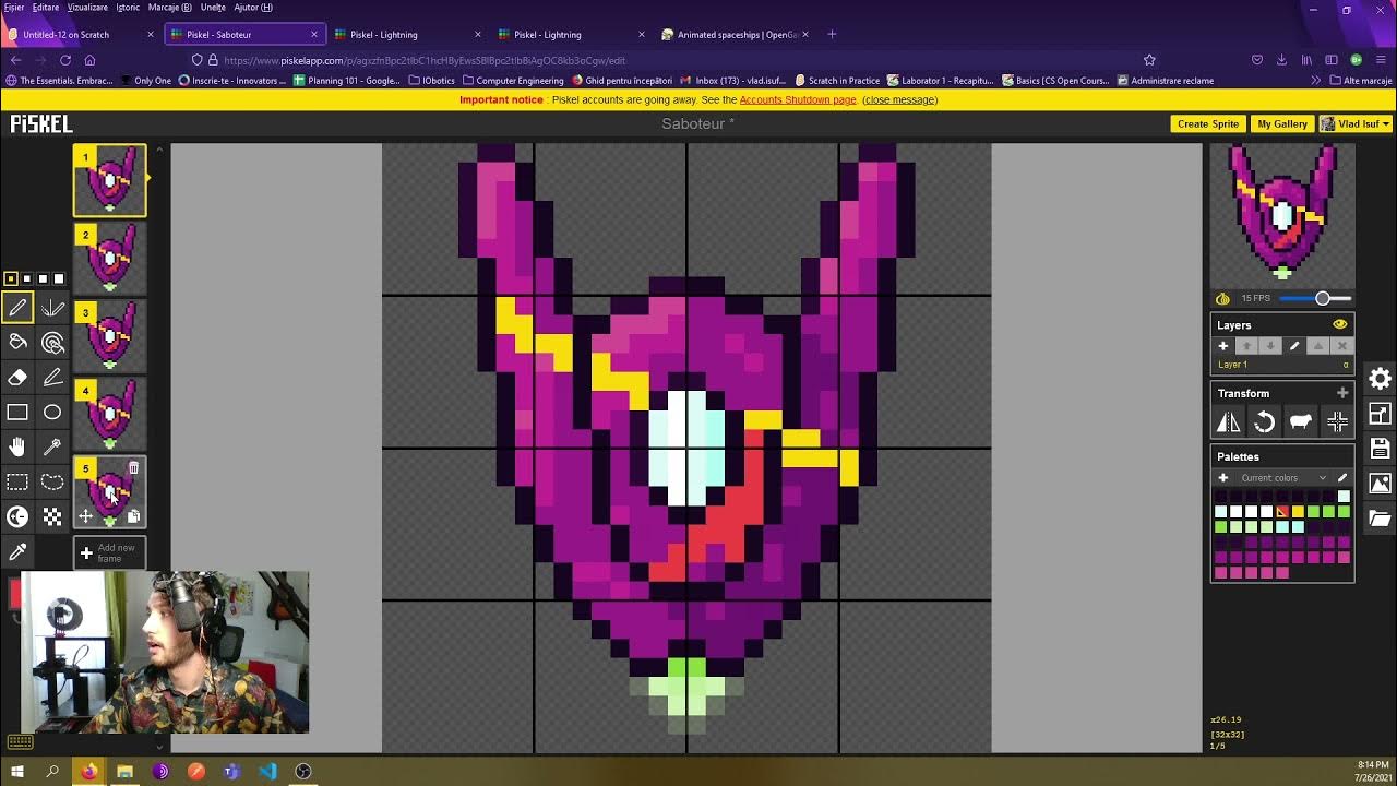 How to import sprites in Scratch using Piskel - YouTube