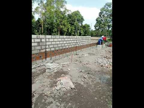 pagar keliling untuk pembuatan kandang kambing - YouTube