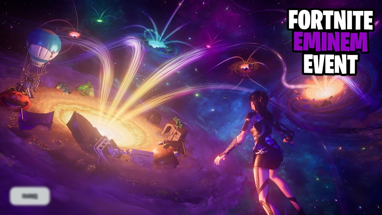 FORTNITE EVENT! EMINEM IN FORTNITE! THE END OF THE FIRST CHAPTER AGAIN ...