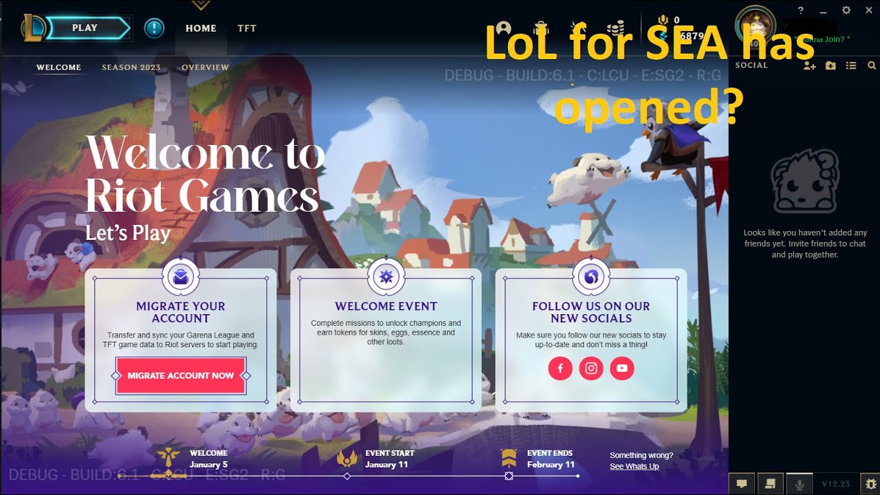 Has LOL SEA Servers opened yet? - YouTube