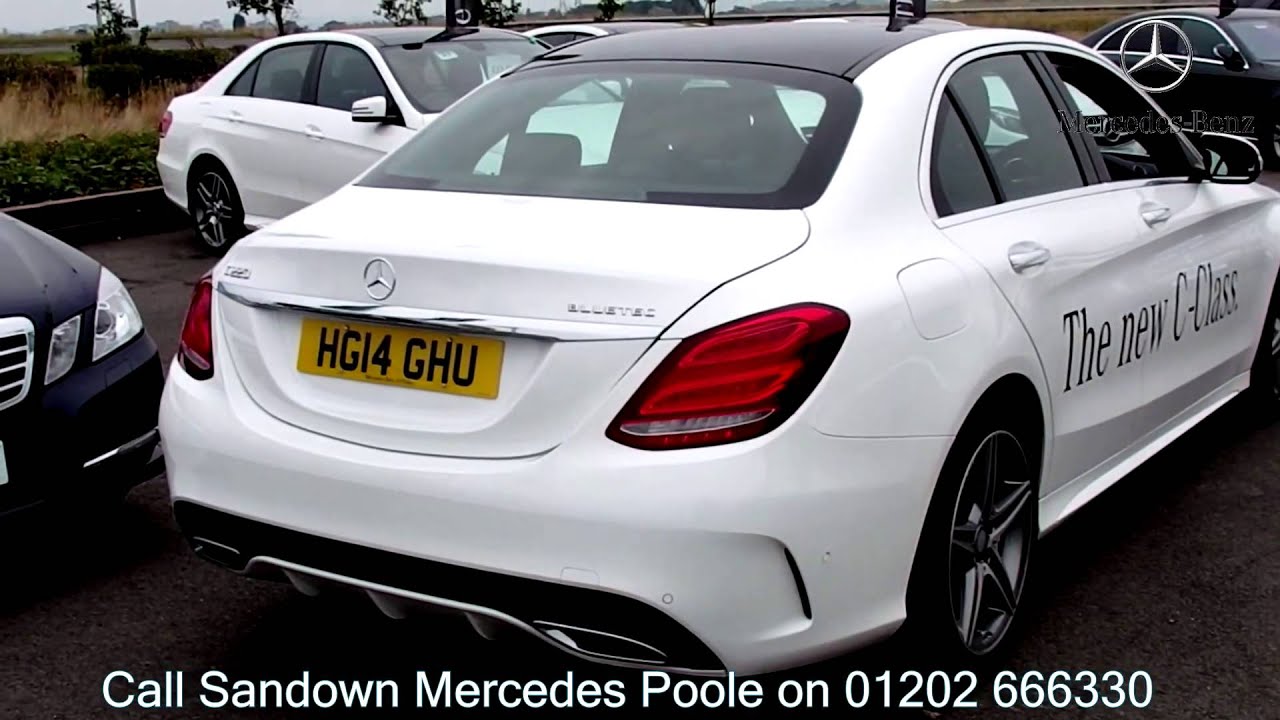 2014 Mercedes Benz C Class AMG Line Premium 2 1l White HG14GHU for sale ...