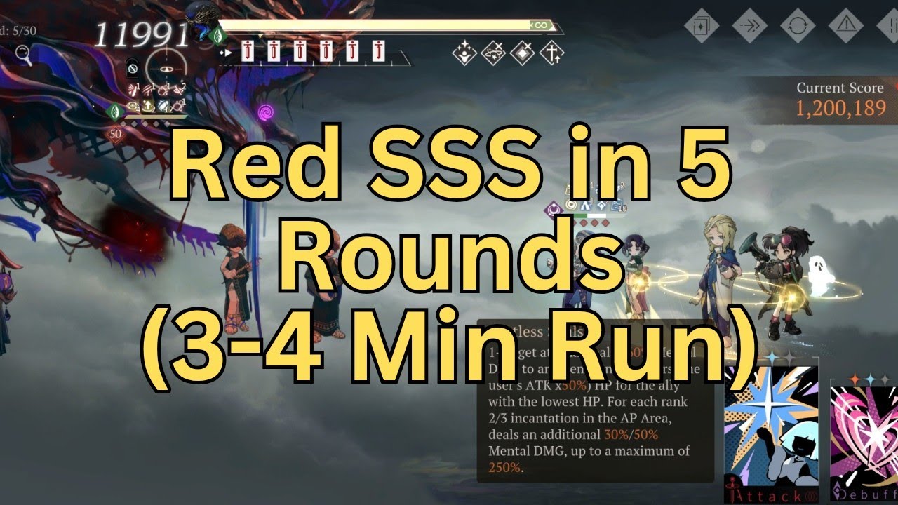 3 min Red SSS (5 Rounds Only) - Fog of War - Breaking Catastrophe Raid ...