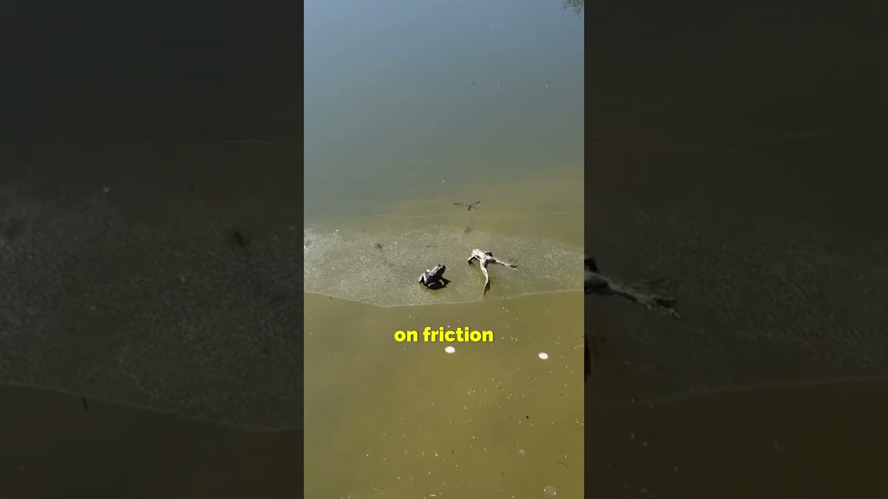 Frogs Jumping On Ice