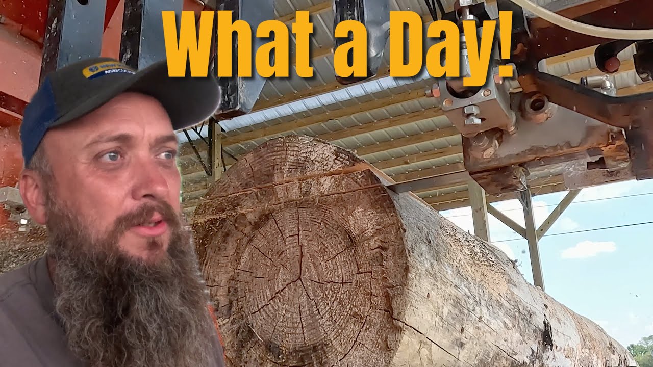 Sawing Lumber On A Sawmill - YouTube