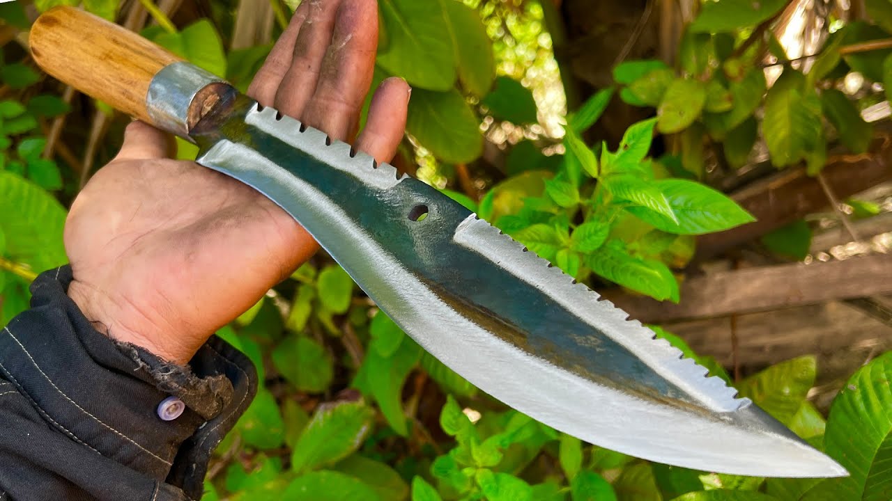 Knife Making - Forging A Sharp Hunting Knife - YouTube