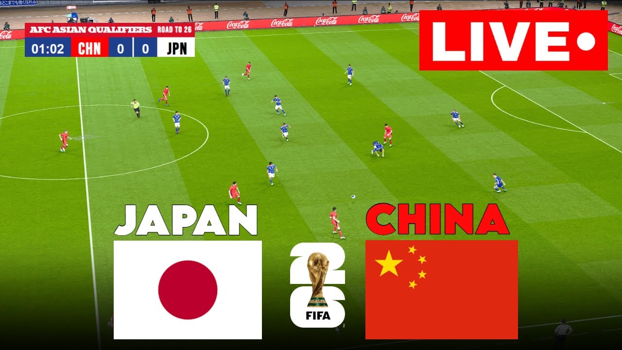 🔴LIVE : China vs Japan | World Cup Qualification AFC 2026 | EFOOTBALL ...