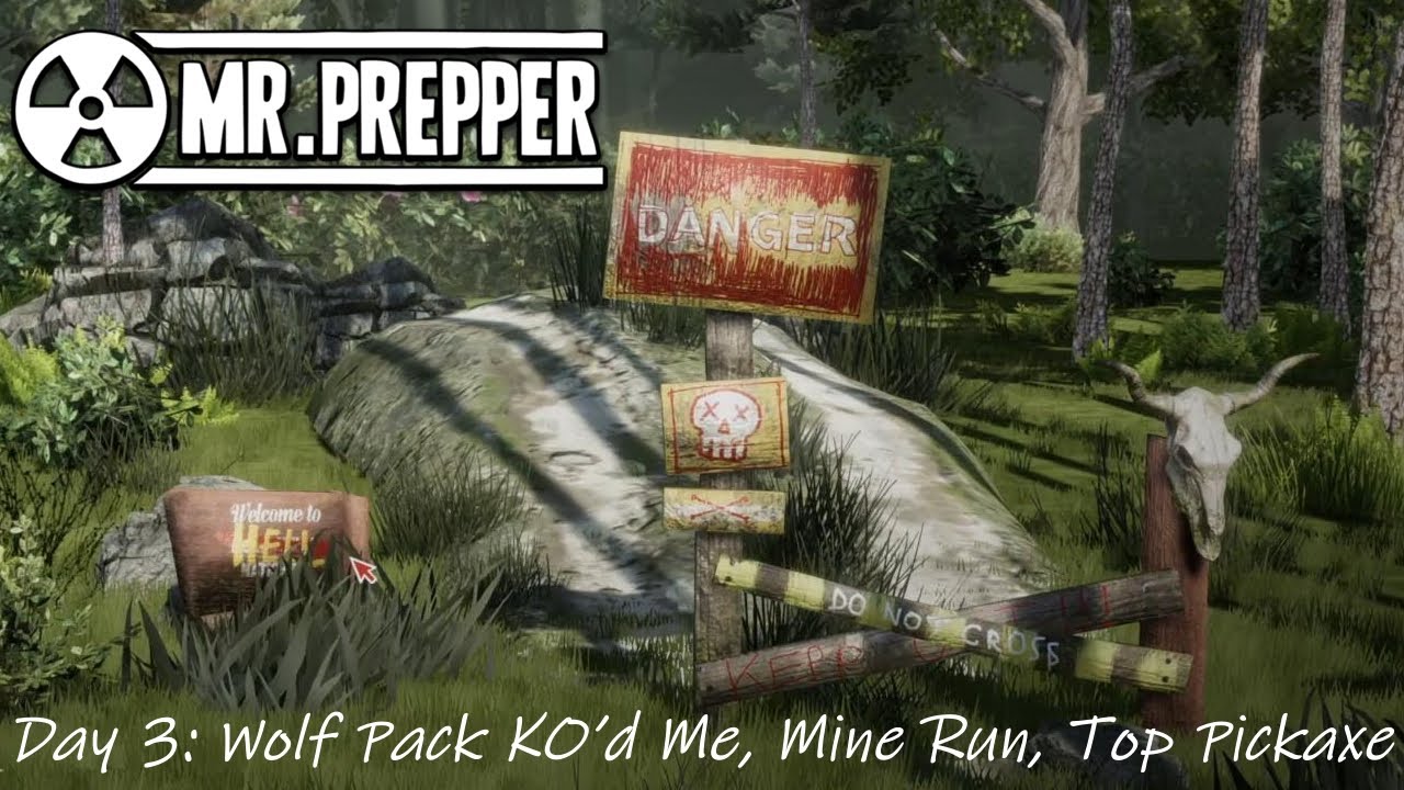 Day 3: Wolf Pack KO’d Me, Mine Run, Top Pickaxe - YouTube