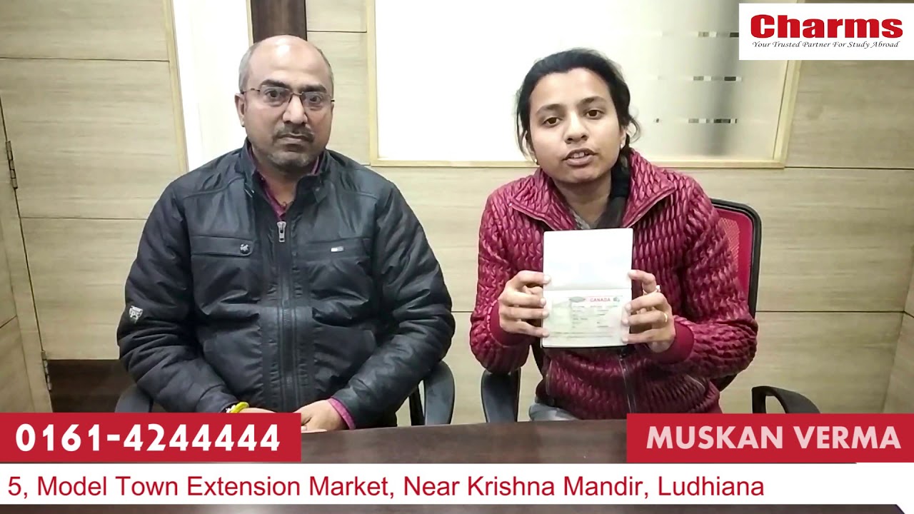 Success story of Muskan Verma | Student Visa | Charms Education ...