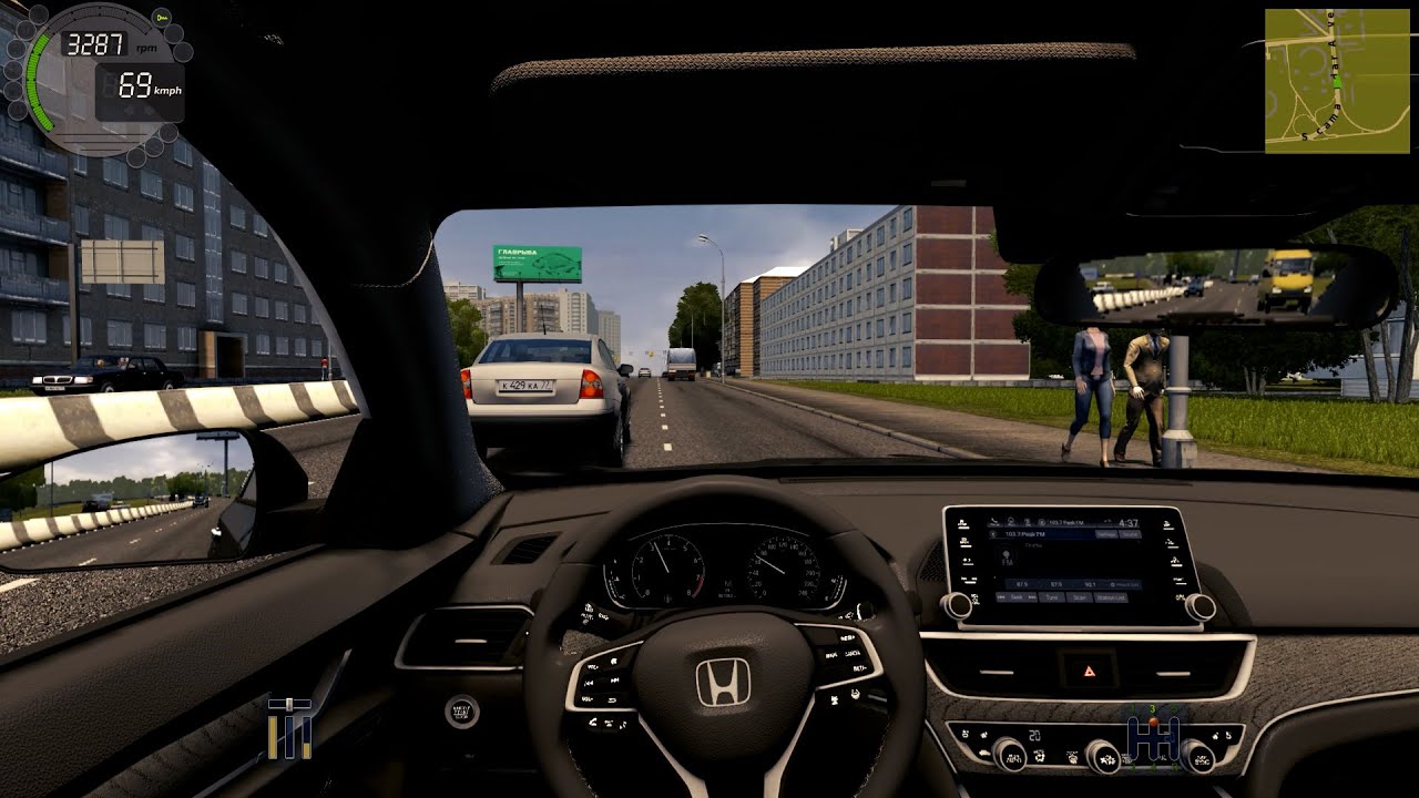 City Car Driving | Honda ACCORD | Normal Driving - YouTube