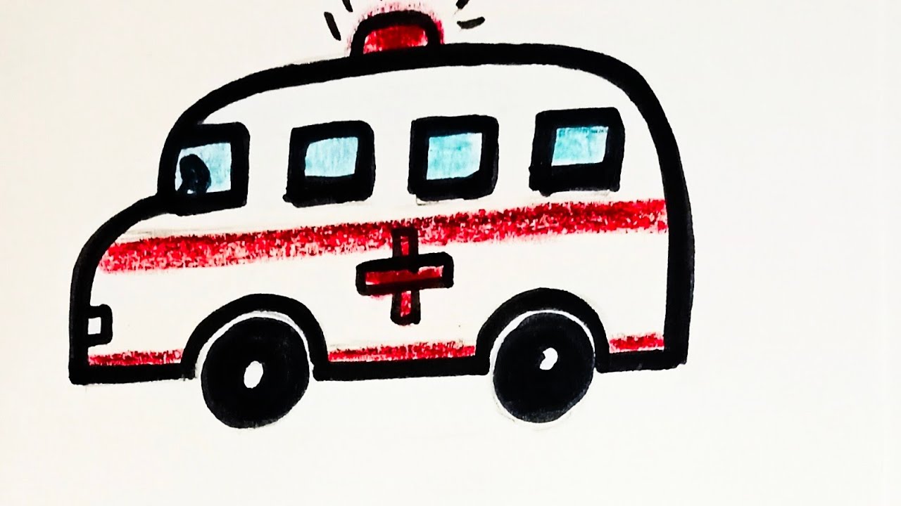How to draw ambulance # Easy to draw ambulance. - YouTube
