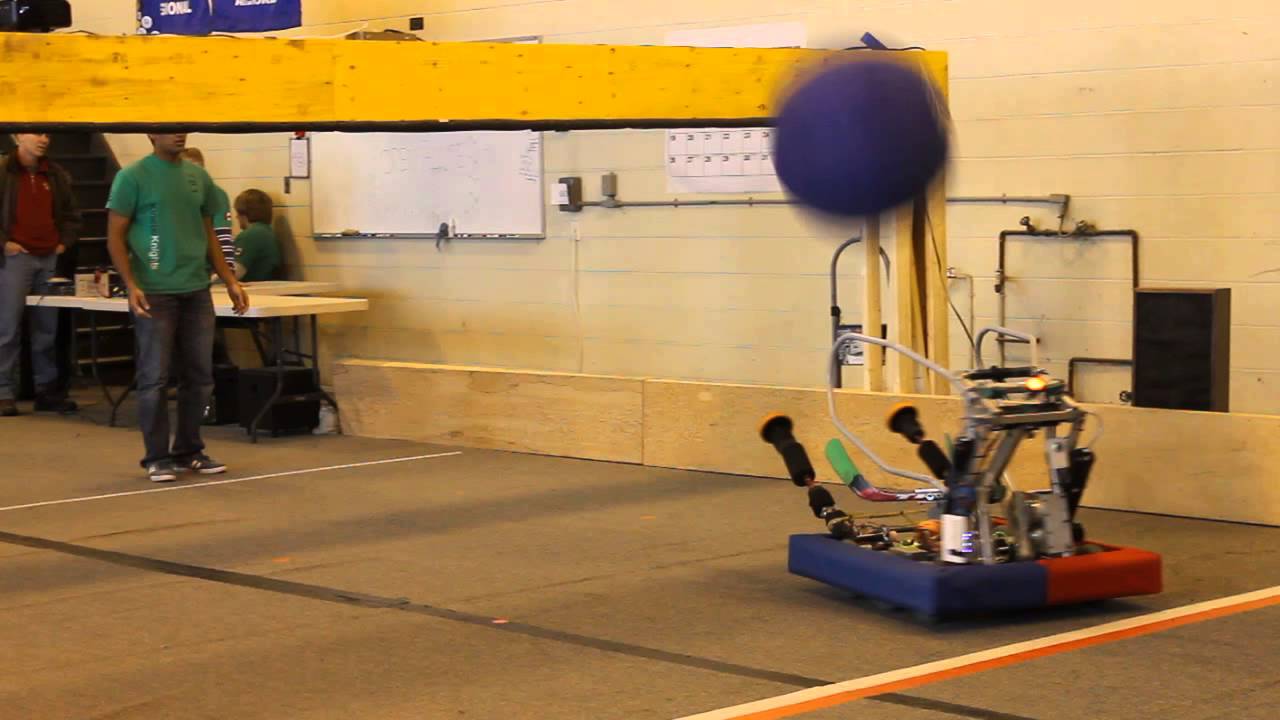 Robot in action at Kinetic Knights open house March 1, 2014 - YouTube