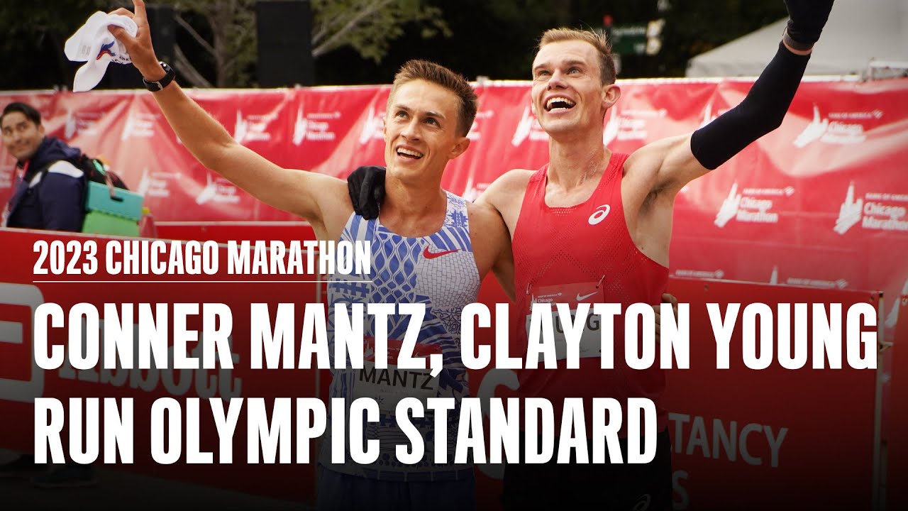 Mantz and Young Run Olympic Standard at Chicago Marathon - YouTube