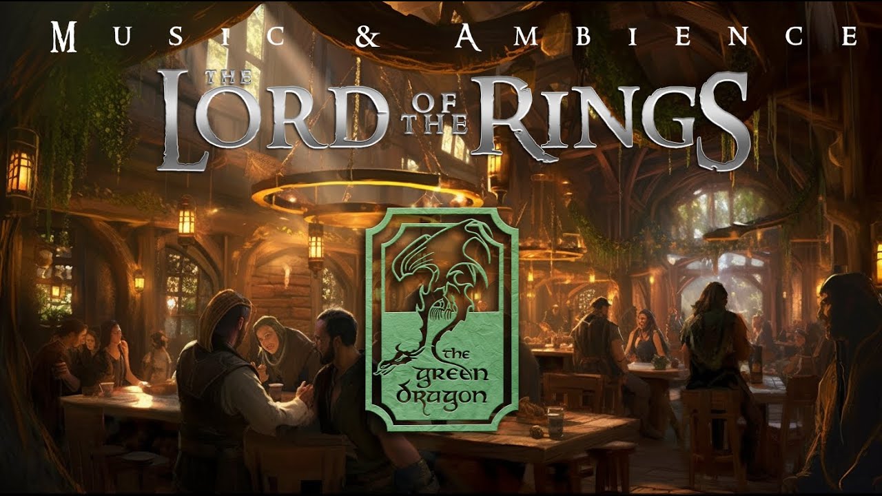 Lord of the Rings | The Green Dragon Inn Music and Ambience 5hrs # ...