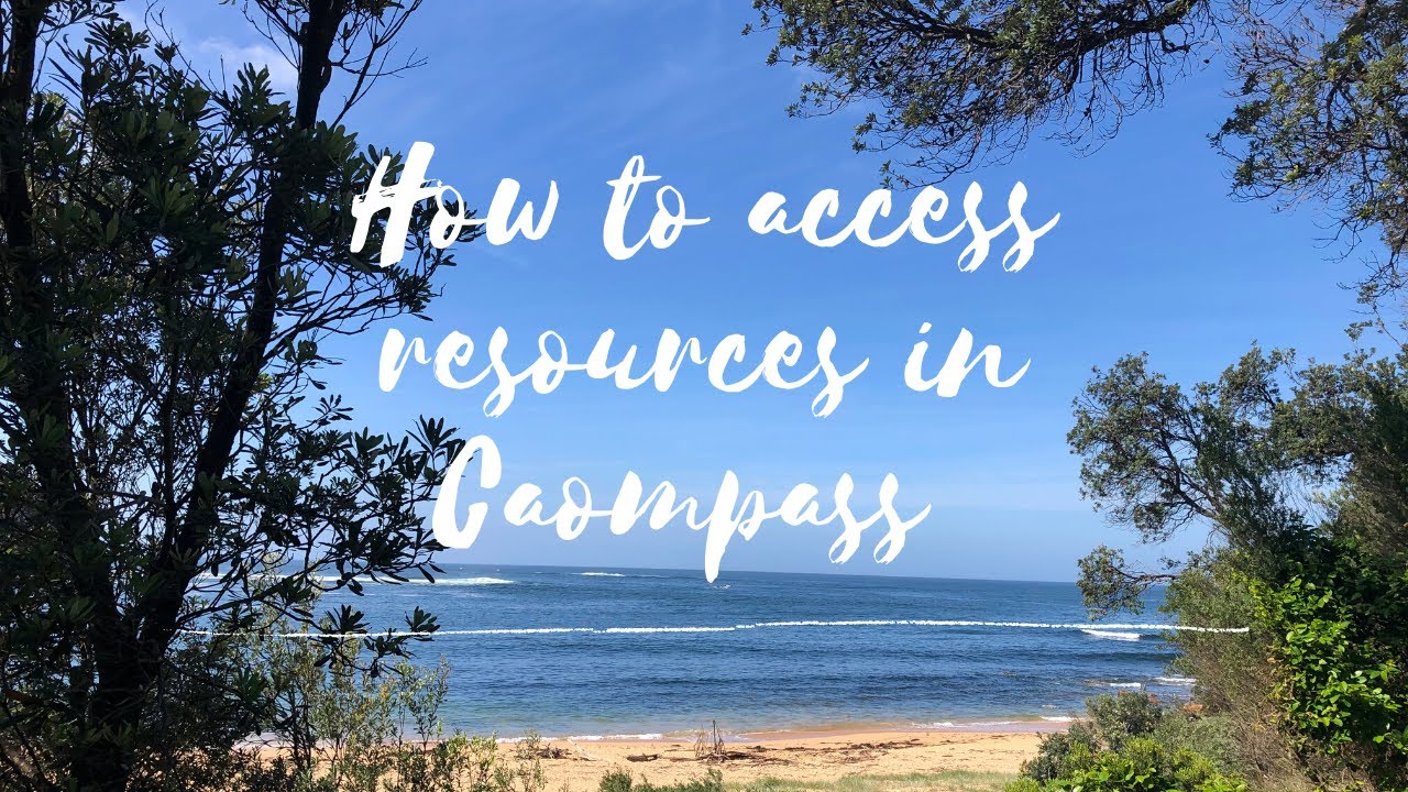 How to access resources from your class page on Compass? - YouTube