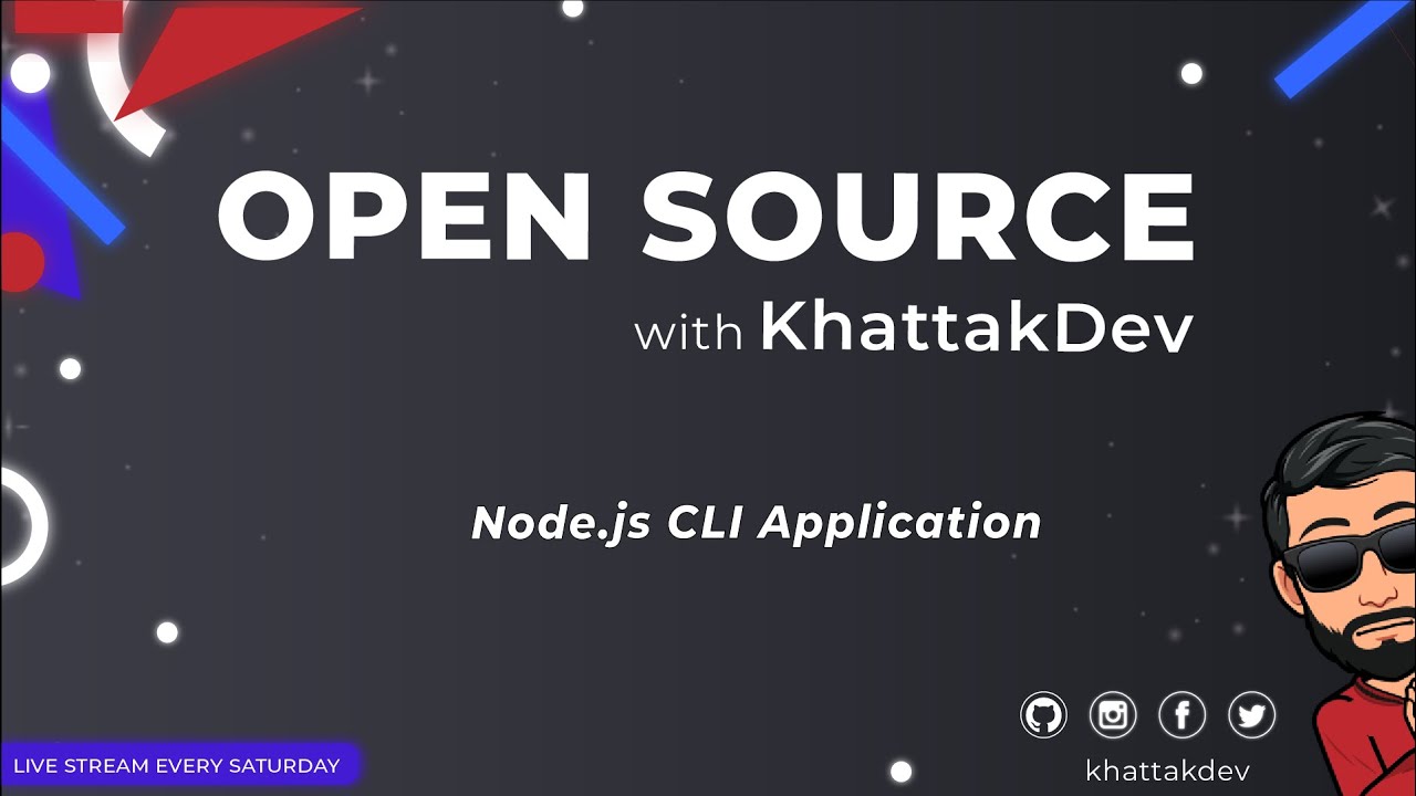 👨‍💻Node.js CLI Application | Open Source with KhattakDev | Twitch Stream - YouTube