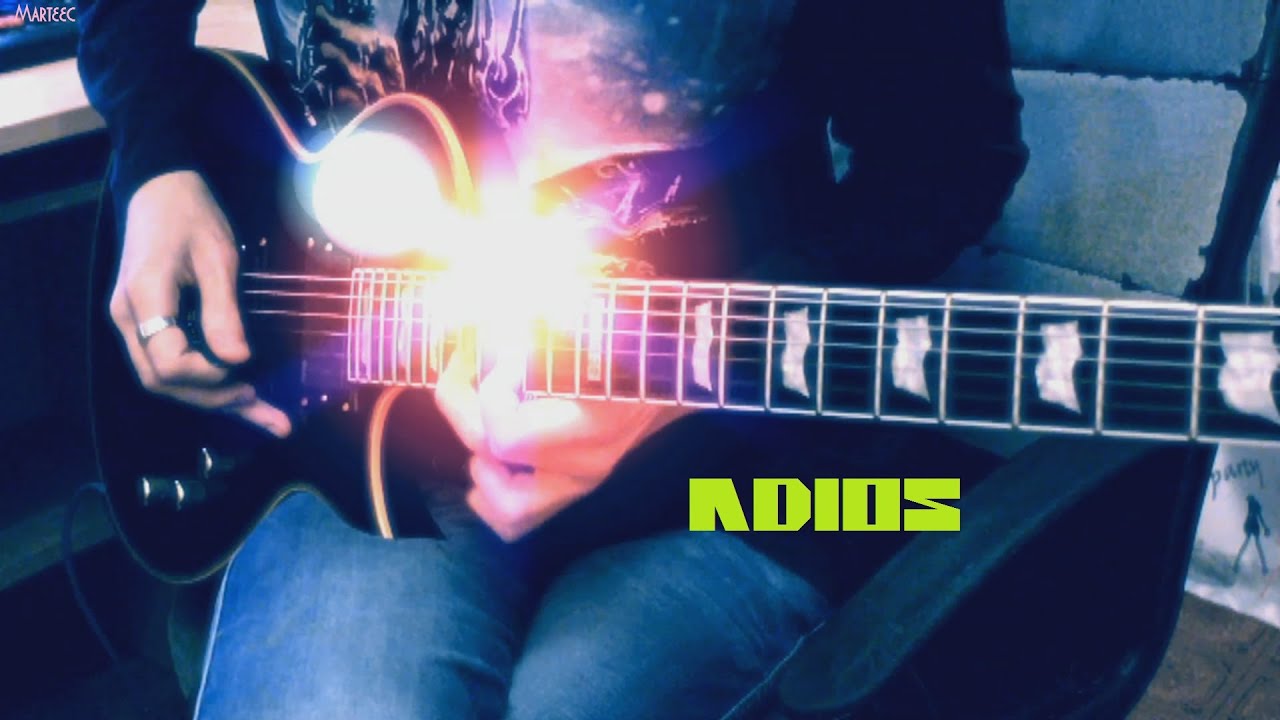 Rammstein - ADIOS - guitar cover (+NEW mini solo ver.) by Marteec - YouTube