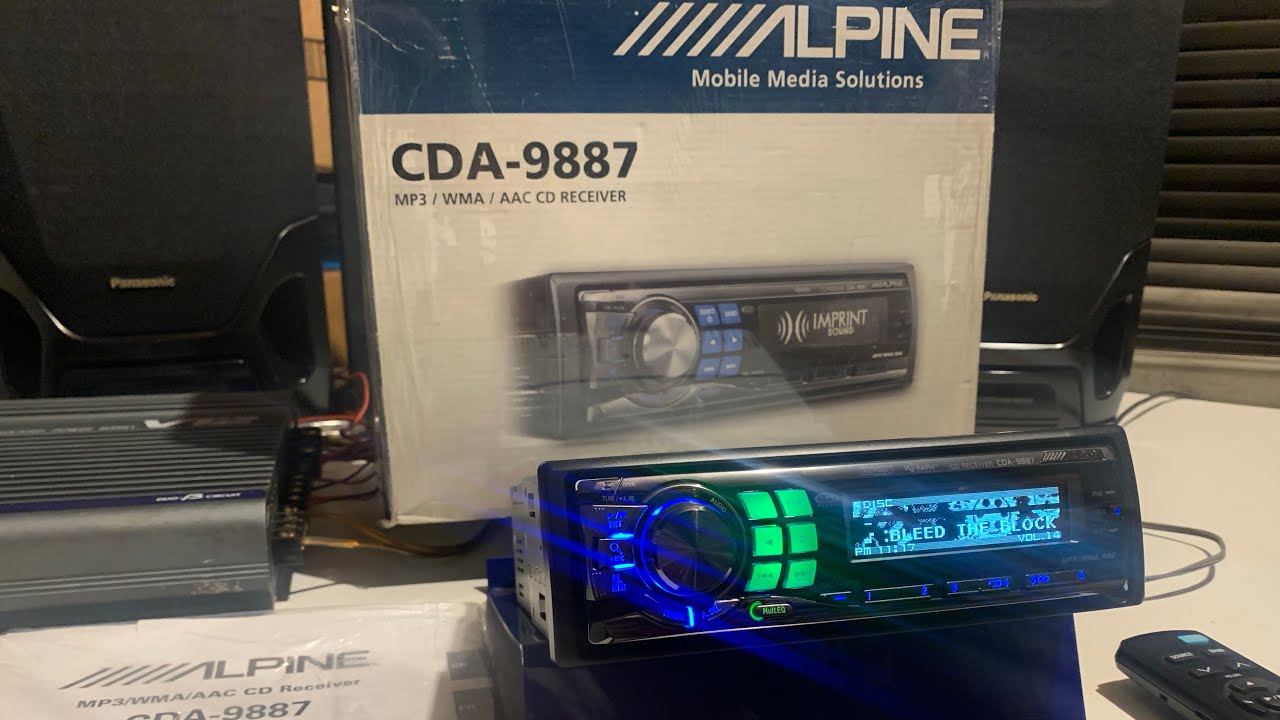CD Player Alpine CDA-9887 Novo na Caixa Hi-Fi SQ (2007) - YouTube