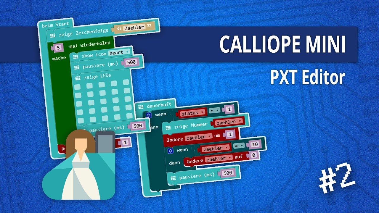 [2] Einführung in den PXT Editor mit Beispiel ★ CALLIOPE MINI - YouTube