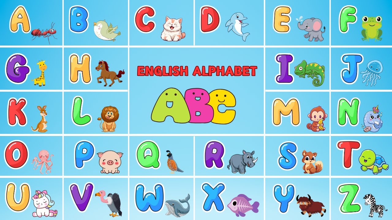 🅰️ Bảng Chữ Cái Tiếng Anh Cho Bé | Learn The Alphabet With Animals 🐶🦁 ...