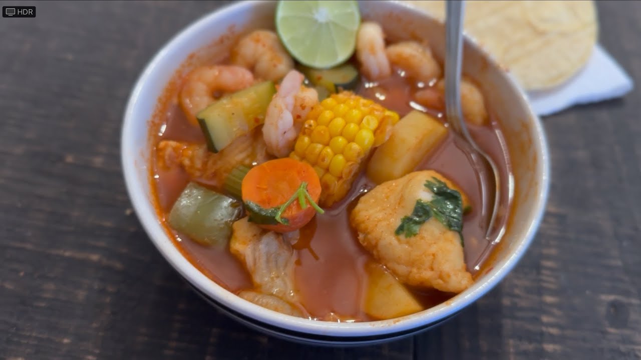 Caldo de Pescado con Camaron aka fish soup w/shrimp - YouTube
