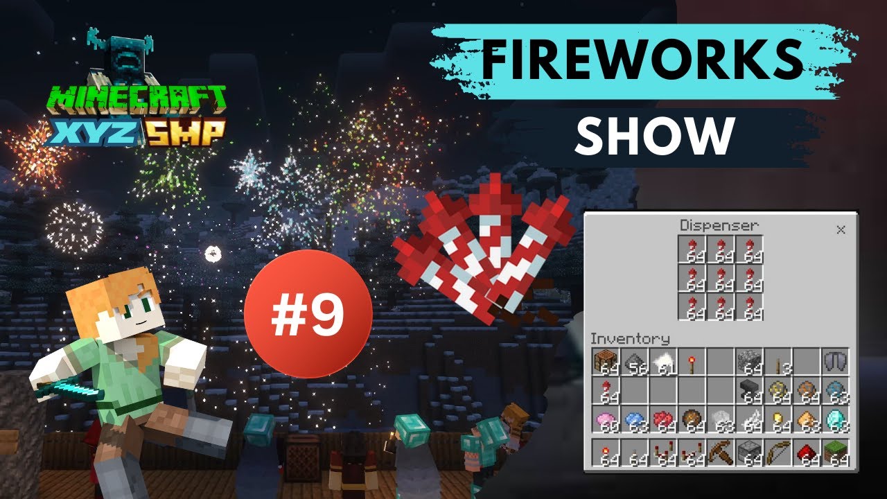 Fireworks Show in Minecraft/XYZ SMP Episode 9 - YouTube