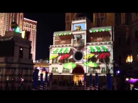 Venetian Las Vegas 3D clock tower - YouTube