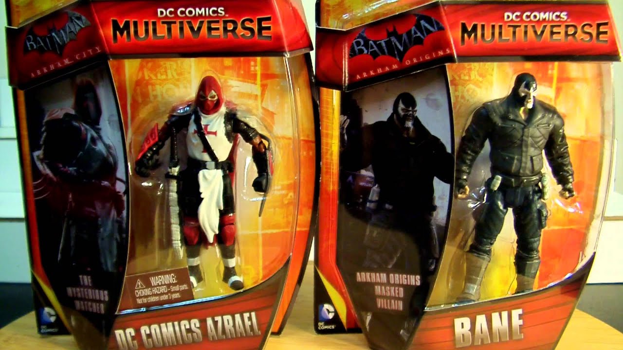DC Comics Multiverse Arkham City AZRAEL and BANE toy review. - YouTube