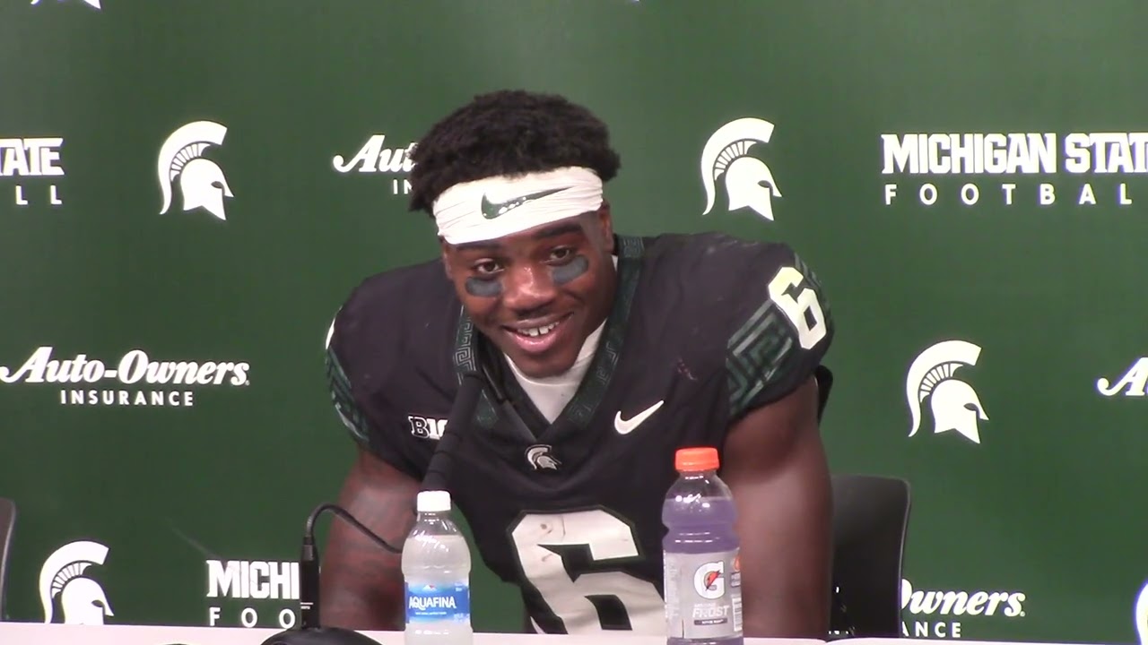 Michigan State football star WR Nick Marsh talks Boston College win