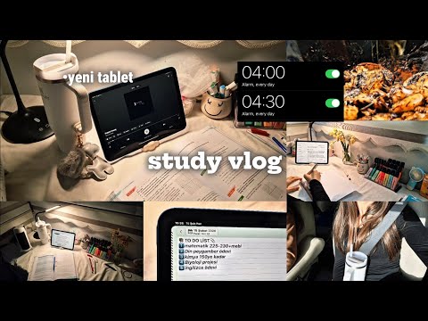 📚 Lern-Vlog während des Ramadan ✨️ • Neues Tablet • Lernbücher • Suhoor (Mahlzeit vor Sonnenaufgang)