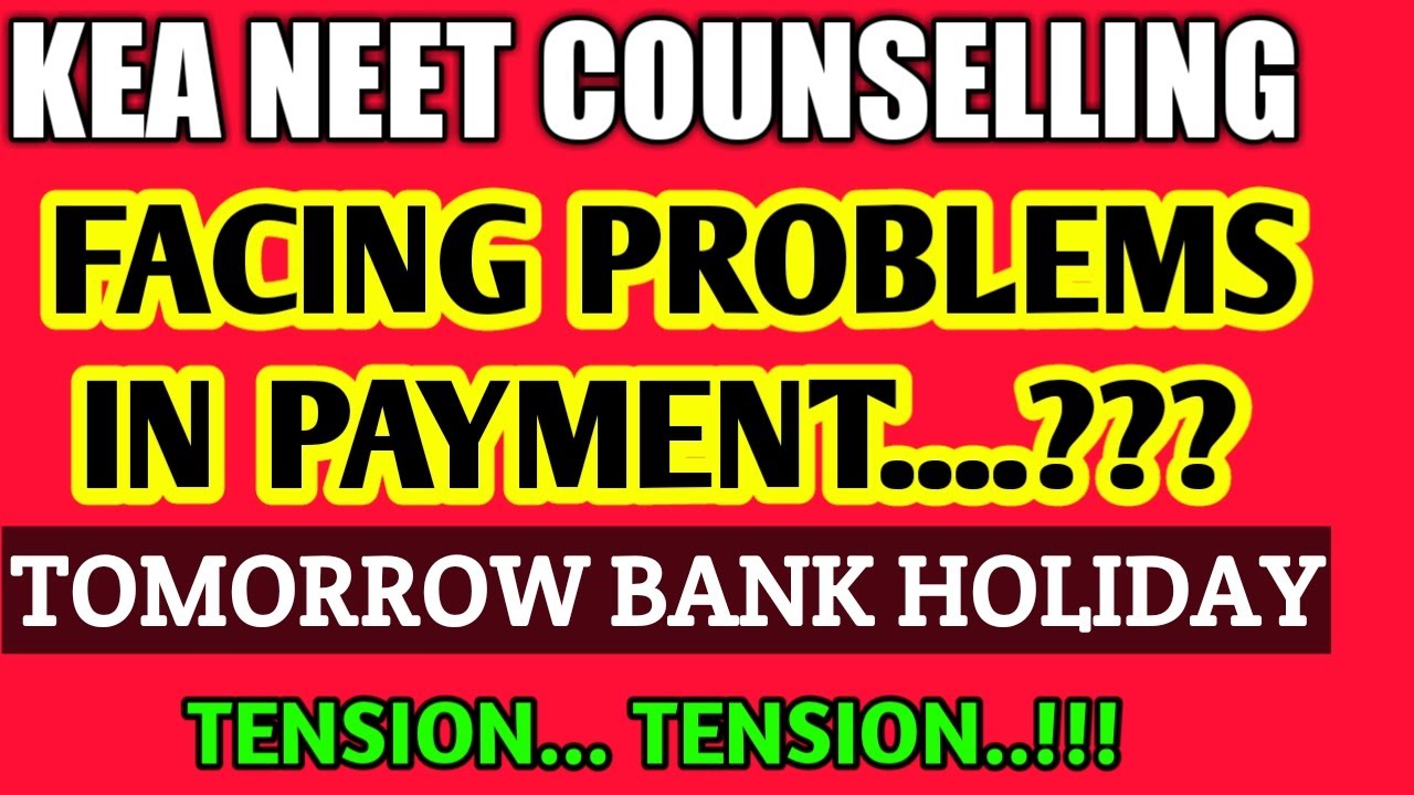 FACING PROBLEM IN PAYMENT...???? TOMORROW BANK HOLIDAY, WHAT TO DO ...