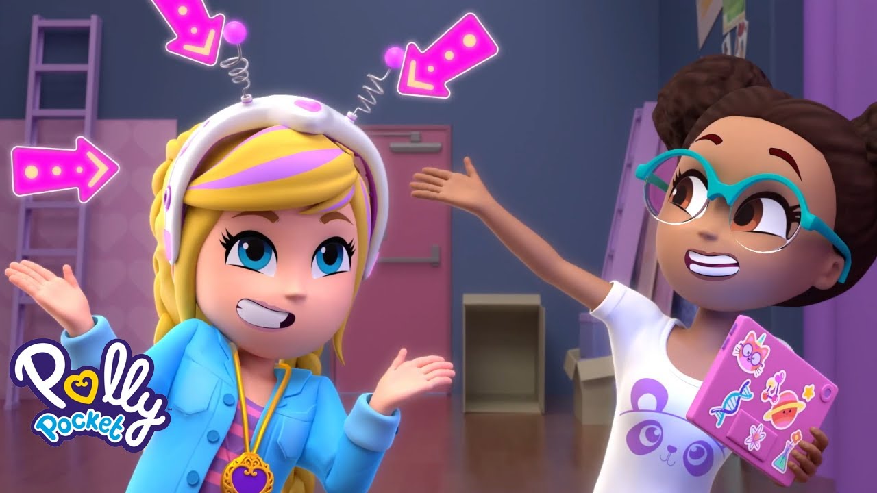 Polly Pocket | Polly & Friends NEW invention: Brain Bands! | Kids Clips ...