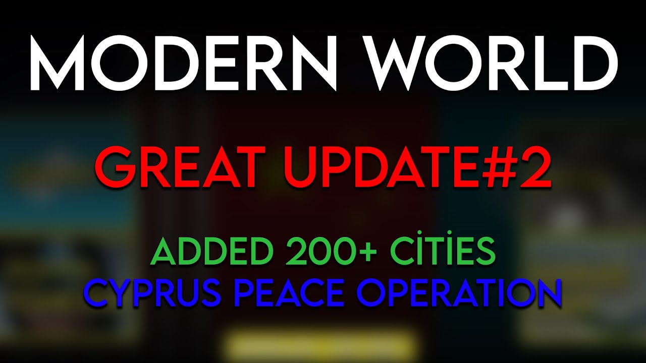 [WC4] Modern World - Big Map Mod | 0.7 - YouTube
