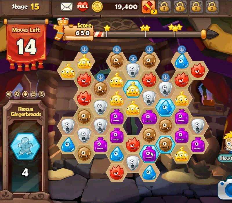 Monster Busters Hexa Blast Level 15 - YouTube