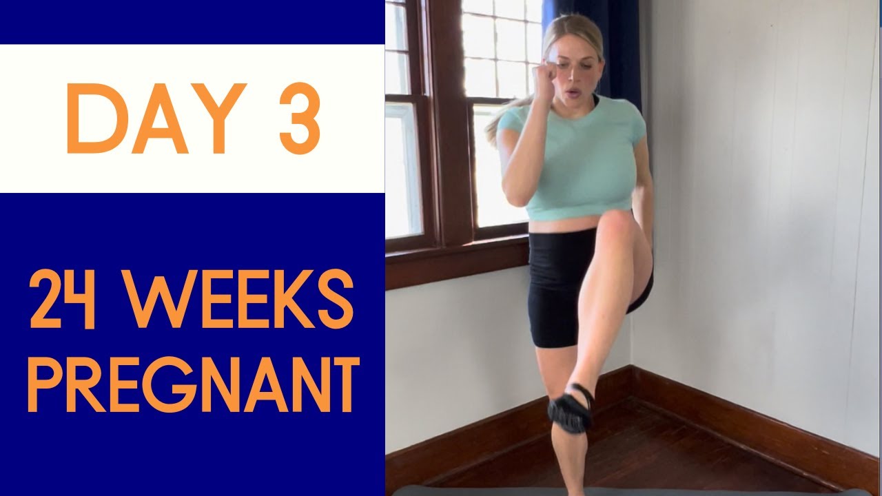 2nd Trimester Prenatal Lower Body & Cardio Workout ~ Week 24 Day 3 ...
