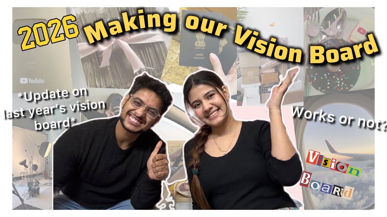 MAKING OUR VISION BOARD TOGETHER 🎨 ~ *Works or not?* *Tips & Tricks ...