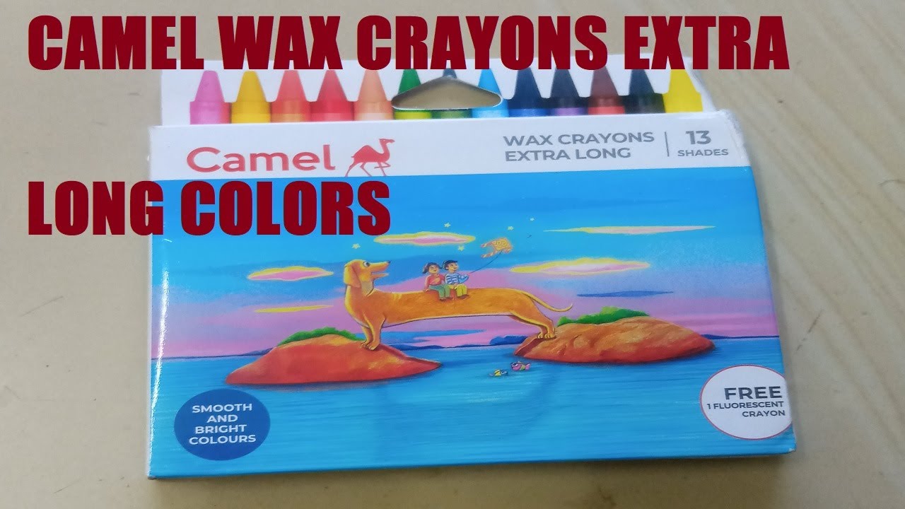 Camel Wax Crayons Extra Long Colors 13 Shades | Best Wax Crayons Extra ...