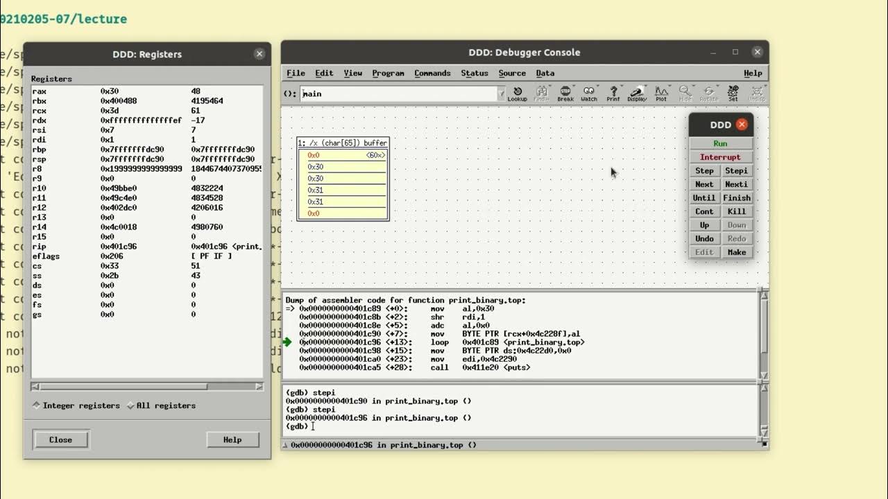 Extra: The Data Display Debugger (Lecture 7 Extra 1) - YouTube