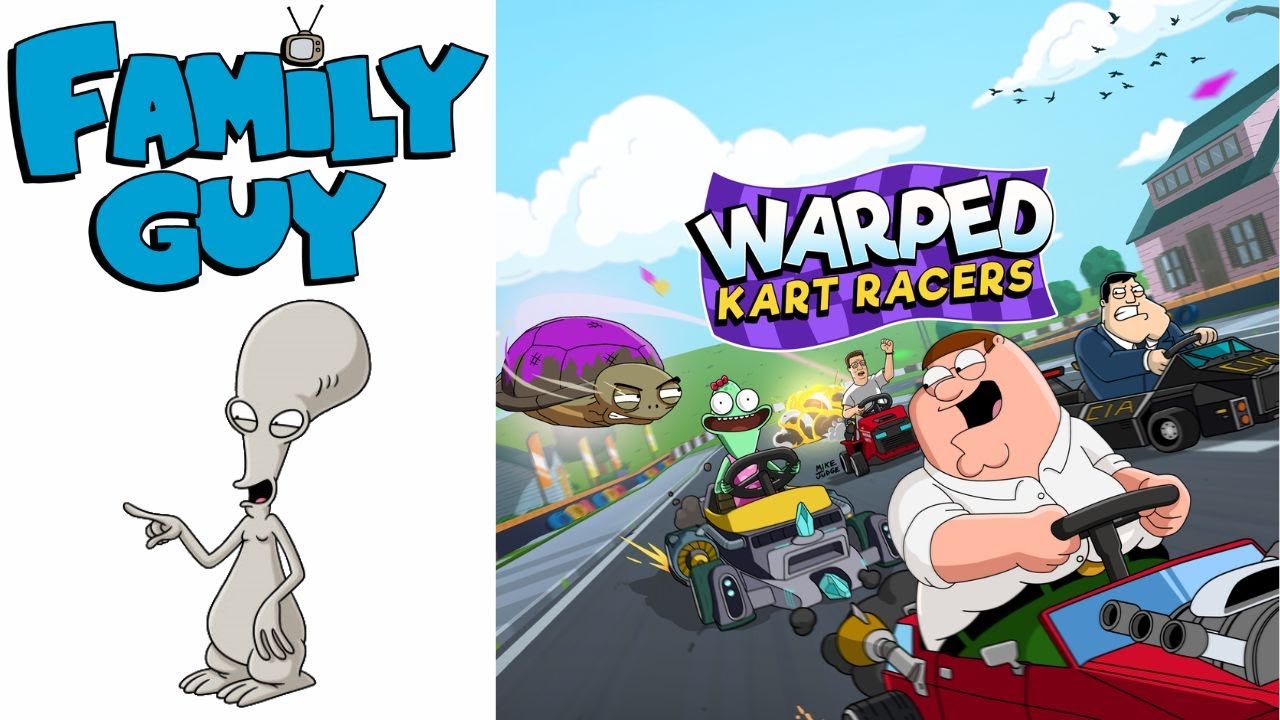 American Dad Vs Family Guy - Warped Kart Racers (Roger Smith Gameplay ...