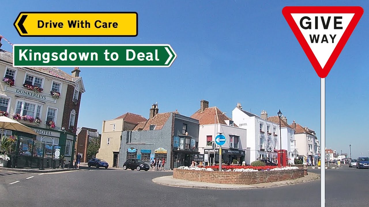 Driving Kingsdown to Deal in Kent - YouTube