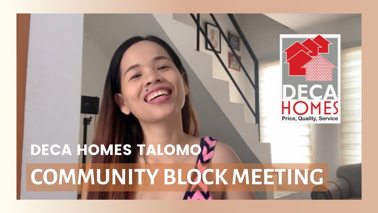 Community Block Meeting | Deca Homes Talomo - YouTube