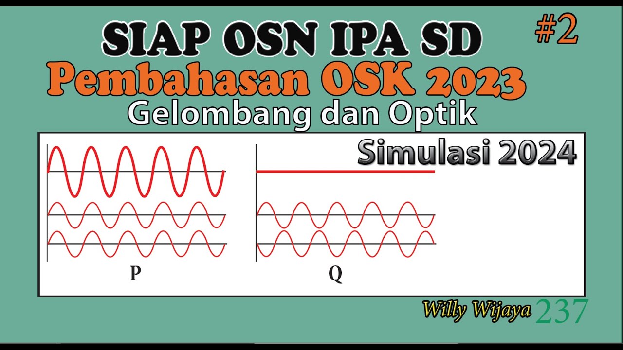 Siap OSN 2024 - Pembahasan OSK IPA SD 2023 Part 2 [Gelombang dan Optik] Simulasi 2024 - YouTube