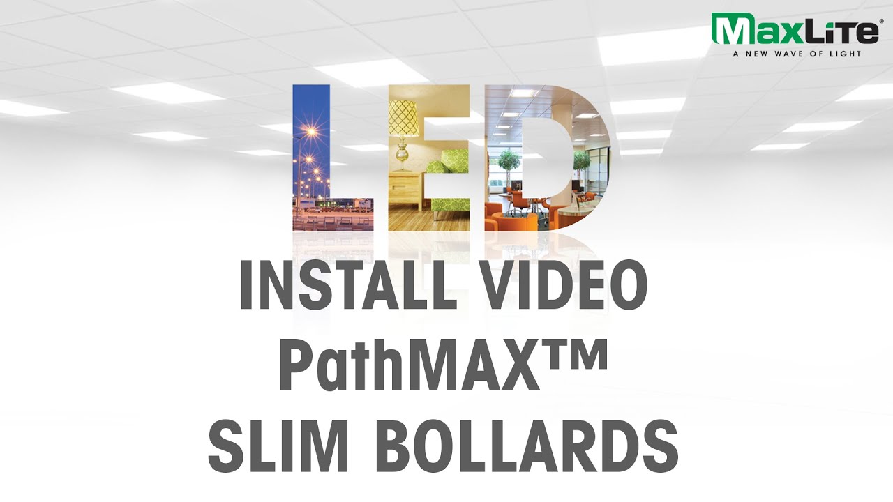 MaxLite PathMax Slim Bollard Installation Video - YouTube