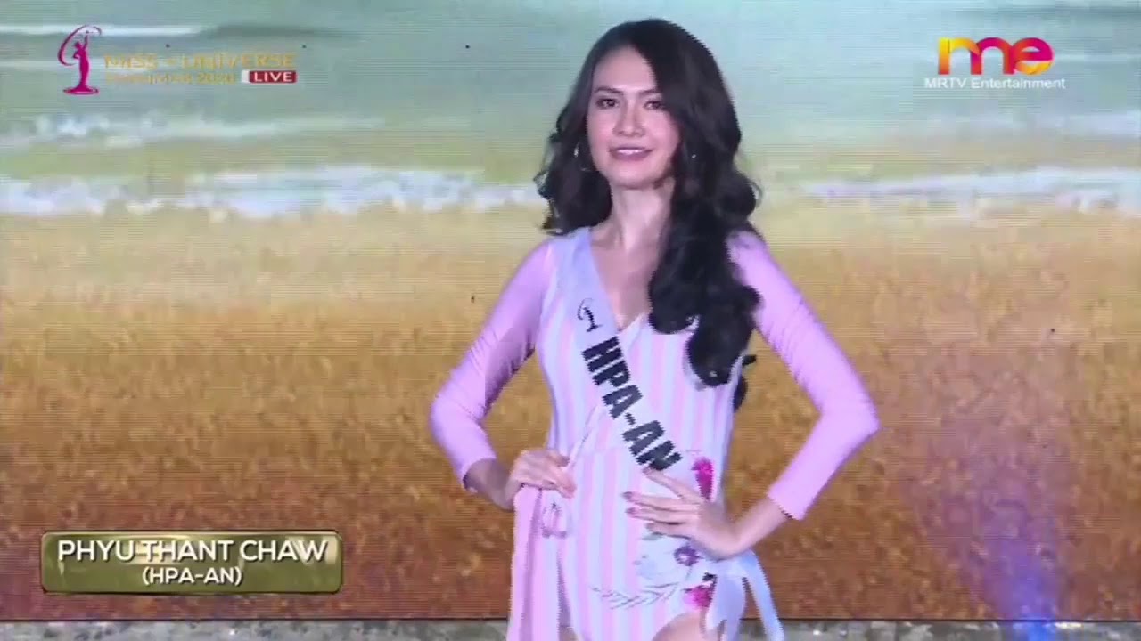 Top 15 Swimsuit Competition Miss Universe Myanmar 2020 - YouTube