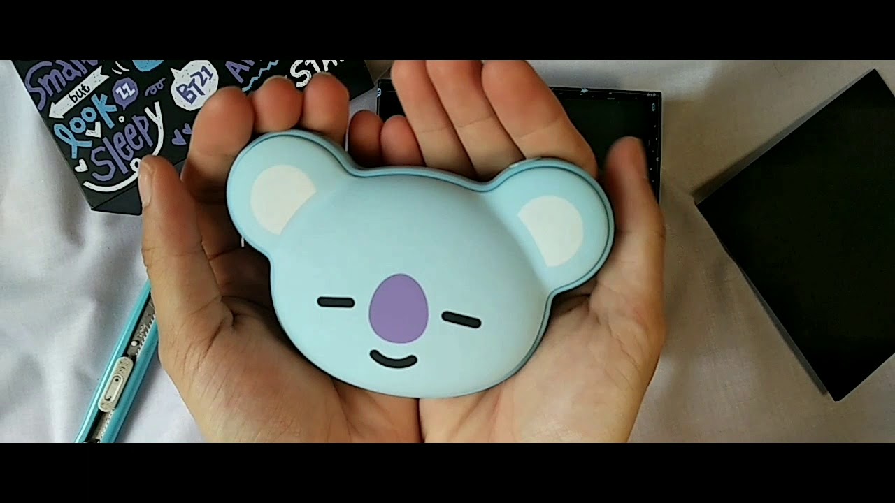 [⬆️UNBOXING - HOW TO USE⬇️ ] BT21 'KOYA' PORTABLE HAND WARMER (the ...